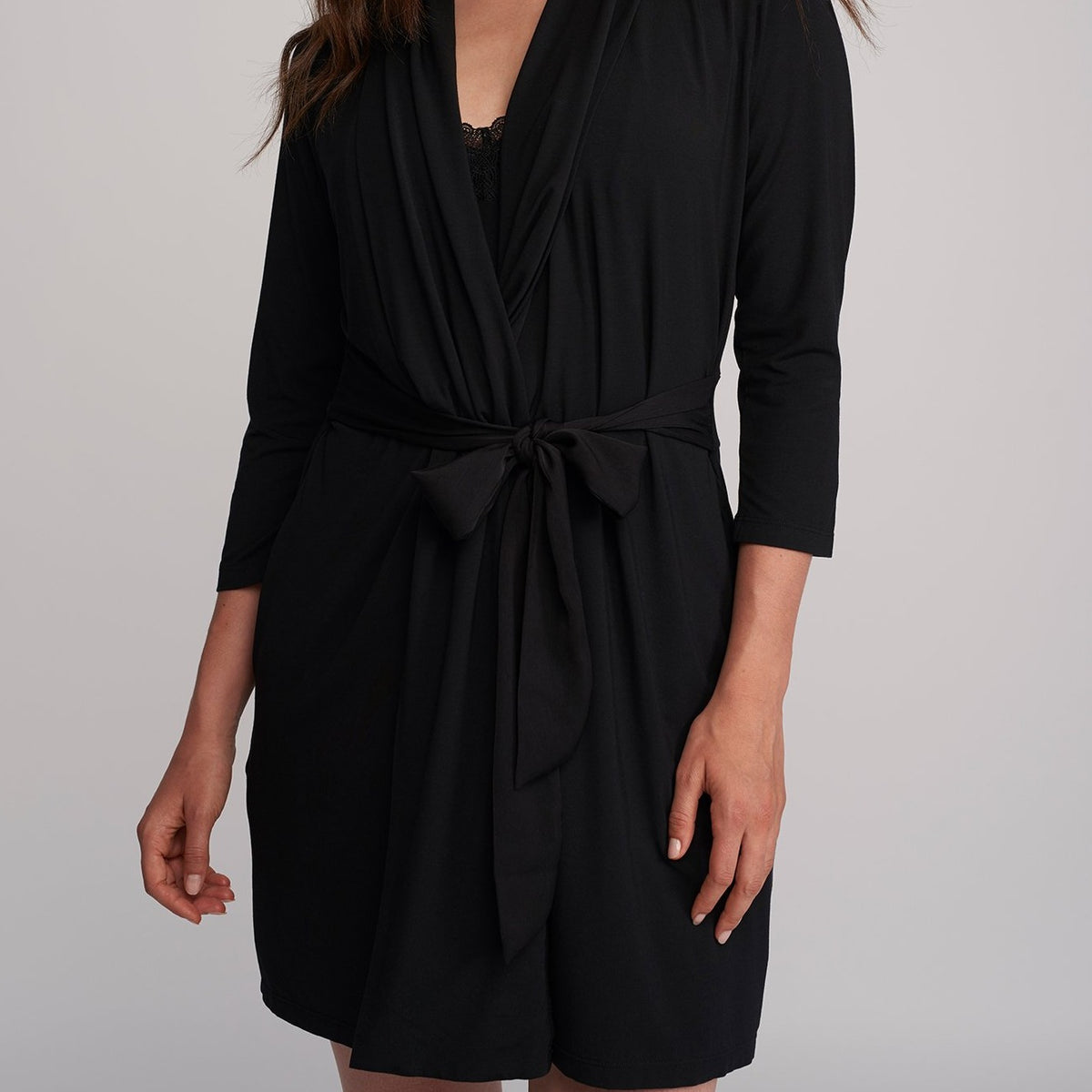 620 Fleur't Iconic Robe | Black – Muse Intimates